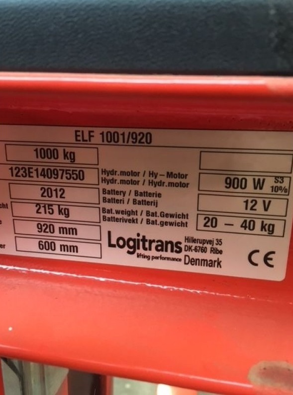Полуелектрически стакер Logitrans ELF 1001-920