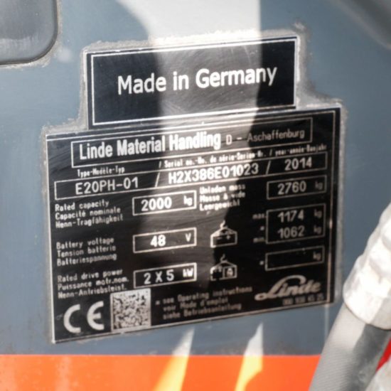 Електрокар Linde E20PH 386